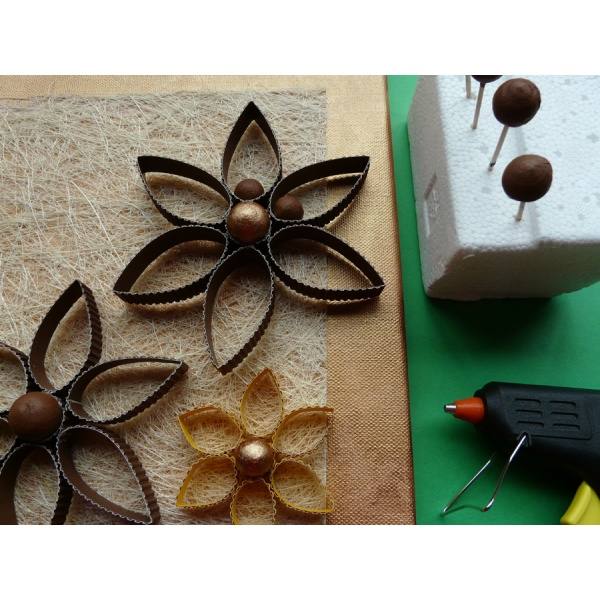 Basteln mit buntem Papier und gleich ein Bild fertigen| Hier unser ...
