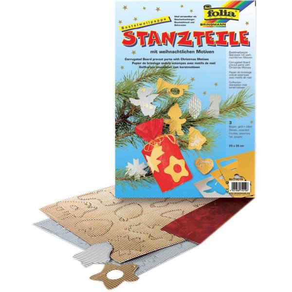 Stanzteile aus Wellpappe | Wunderschöne Motive für den Weihnachtsbaum