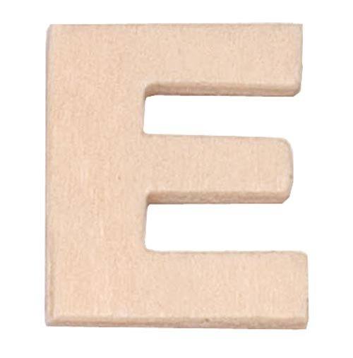Buchstabe E aus Sperrholz, 6cm groß | Basteln mit Buchstaben
