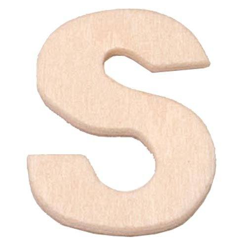 Buchstabe S aus Sperrholz, 6cm groß | Buchstaben von A - Z