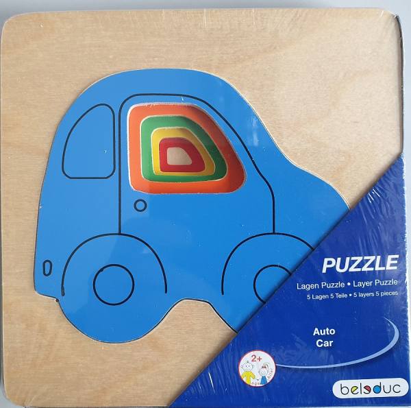 Schichtpuzzle Auto | Lagenpuzzle ab 2 Jahren